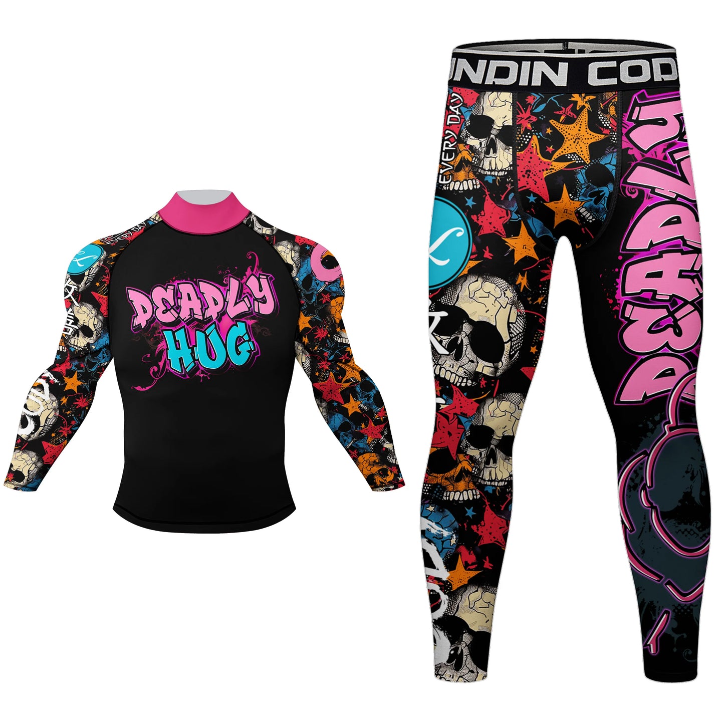Conjunto Rash. Manga Larda + Pantalón + Short Deadly Hug – La Casa del ...
